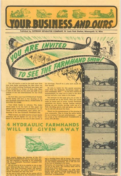 Farmhand Loader Brochures General Chat Red Power Magazine Community