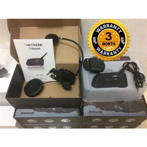 Jual Bergaransi Intercom V6 Bluetooth Helm Termurah Kardus Coklat Limited Shopee Indonesia