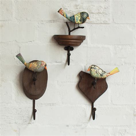 美式法式乡村田园复古小鸟装饰挂钩 创意墙面挂钩 挂衣钩 壁挂 谢涛啊