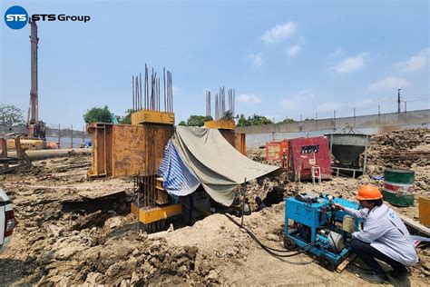 Sts Group ทดสอบ Static Pile Load Test