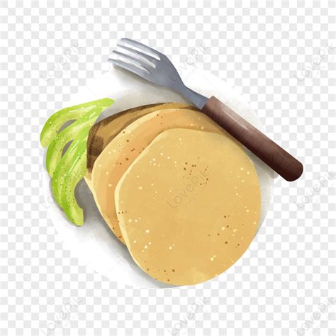 아보카도 일러스트 포크 칼 붙이 팬케이크 클립 아트과일음식 Png 일러스트 무료 다운로드 Lovepik