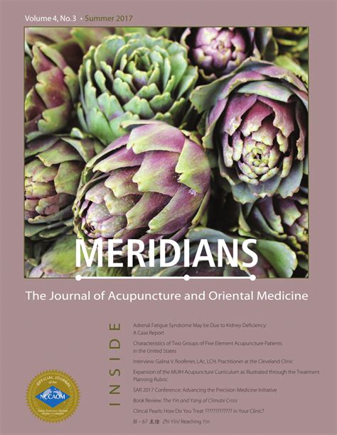 Pdf Characterization Of Adult Five Element Acupuncture Patients In The United States