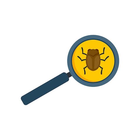 Premium Vector Search Software Bug Icon Flat Illustration Of Search