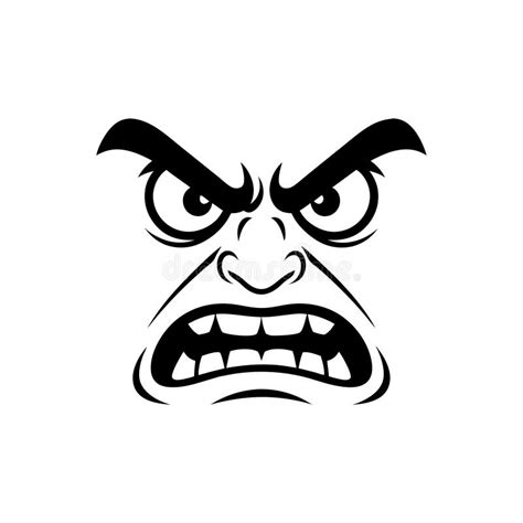Angry Eyebrows Cartoon