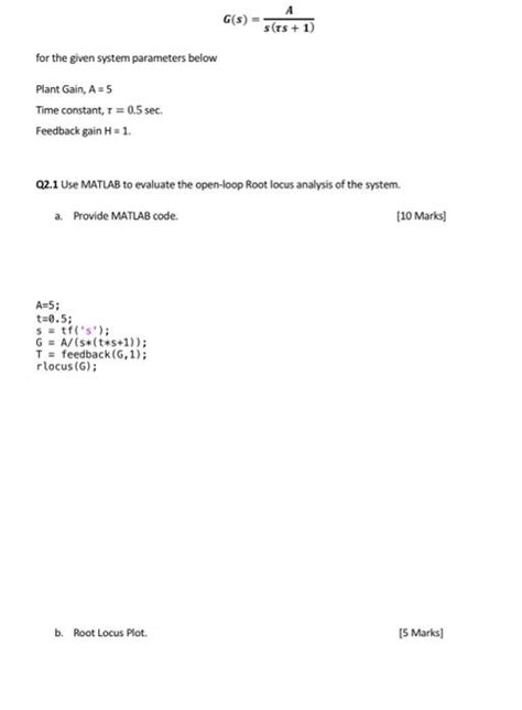 Solved Q Given A Closed Loop System Shown In The Figure Chegg