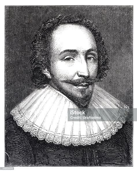 William Shakespeare English Poet Portrait Stock Illustration Download Image Now William