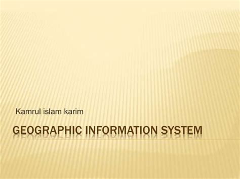 Data Models In Geographical Information Systemgis Ppt