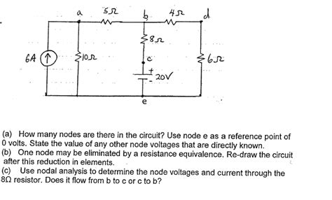 Solved A How Many Nodes Are There In The Circuit Use Node