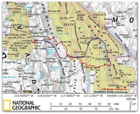 Mount Whitney Map