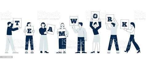 팀워크를 함께 합니다 팀 아트 프로젝트 사람들이 협력합니다 비즈니스 스타트업 작업 팀 근로자 커뮤니케이션 사무실 직원 최근 벡터