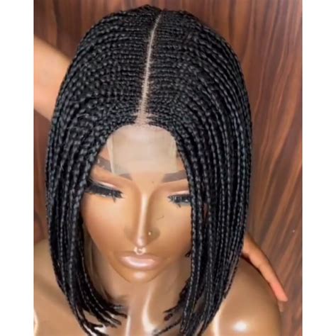 Braided Bob Wig Bob Wig Closure Bob Wig Braided Wig Etsy