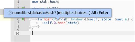 false positive unresolved reference hash · issue 3136 · intellij rust intellij rust · github