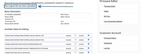 Firmware Editor Customize Tuning Options Using The Online Editor