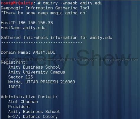 Dmitry Kali Linux Tutorial ~ Pentesting Tutorials