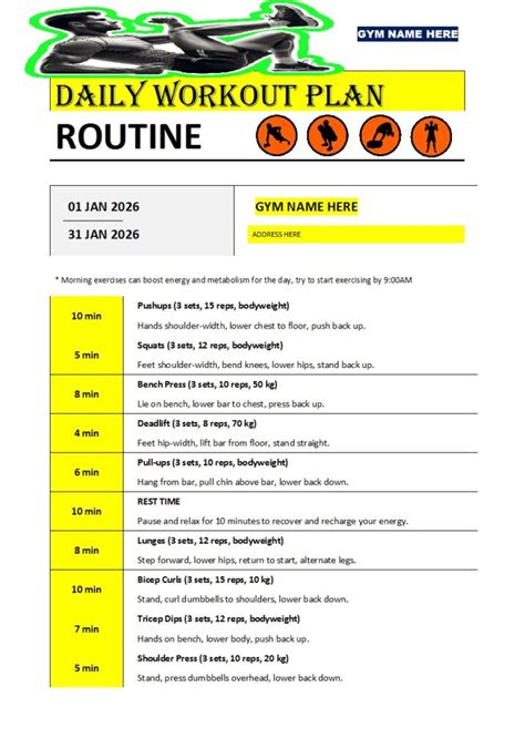 Free 8 Workout Log Templates Excel Word Template Free 8 Workout Log Templates Excel Word Template