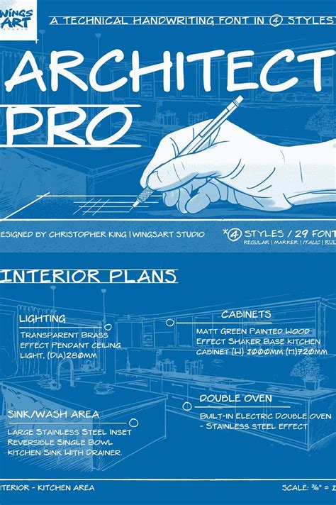 Architect Pro Handwriting Font Leasted Graphics Template Resources