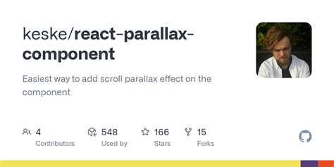 Github Keskereact Parallax Component Easiest Way To Add Scroll