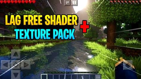BEST SHADER AND TEXTURE FOR MCPE LAG FREE SHADER TEXTURE PACK MCPE YouTube
