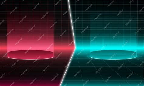 Premium Vector Synthwave Wireframe Net Illustration Abstract Digital
