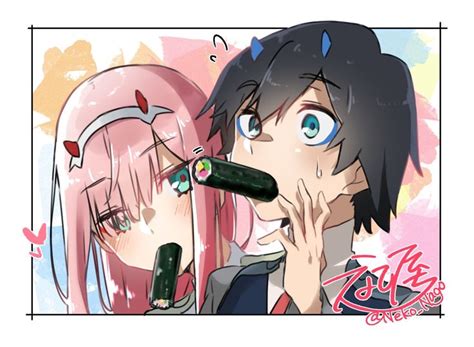Zero Two Here Darling Try This Hiro X Zero Two ️💙 Darling In
