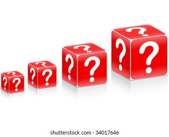 Question Mark On Boxes Vector Illustration Stock Vector Royalty Free