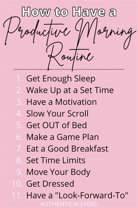 5 Step Morning Routine To Be Productive Infographic P