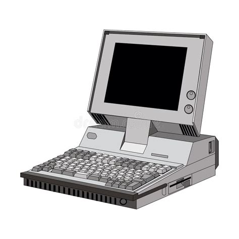 Old Computer Keyboard Cpu Monitor Stock Illustrations 168 Old