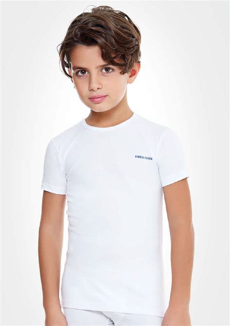 Maglia Mezza Manica Girocollo In Cotone Enrico Coveri Intimo Bifaro