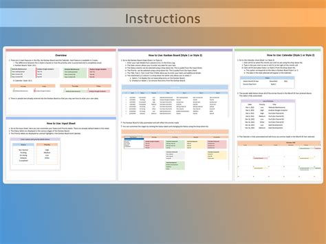 Kanban Board Excel Template Task Tracker Project Management Gantt Chart To Do List Calendar