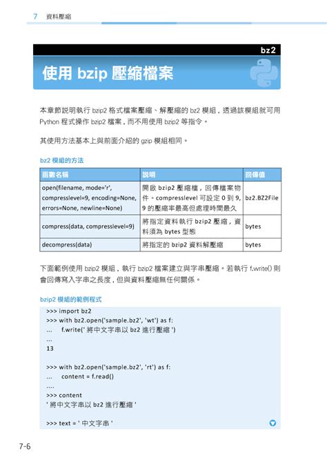 Python 函式庫語法範例字典
