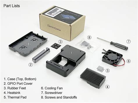 Buy Electrocookie Multi Functional Case For Raspberry Pi 4 1 Noiseless Passive Cooling 2