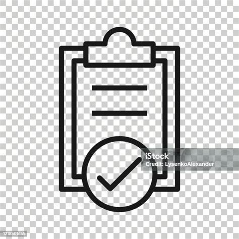 플랫 스타일로 목록 아이콘을 수행합니다 흰색 격리 된 배경에 체크 리스트 벡터 그림을 문서합니다 메모장 확인 마크 비즈니스 개념입니다 검사 보기에 대한 스톡 벡터 아트 및