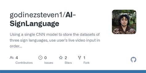 Github Godinezsteven1ai Signlanguage Using A Single Rnn Or Cnn Model To Store The Datasets