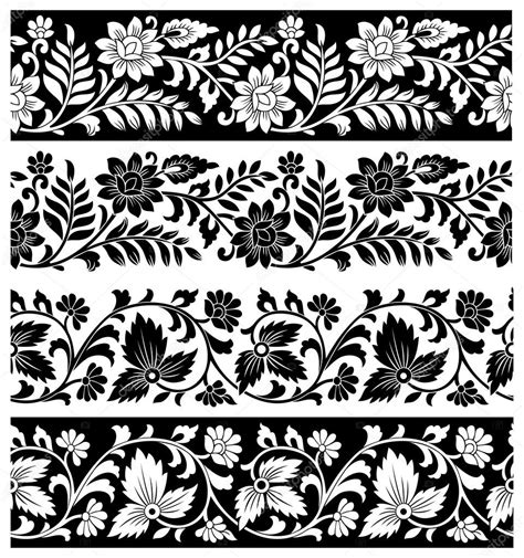 Vector Floral Design Border