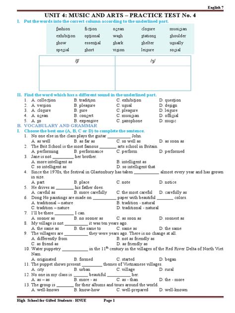 Unit 4 Practice Test No 4 Download Free Pdf Robinson Crusoe