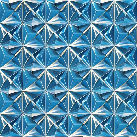 Geometric Pattern Of Overlapping Polygons In Blue Tones The Image Was Created Using Generative