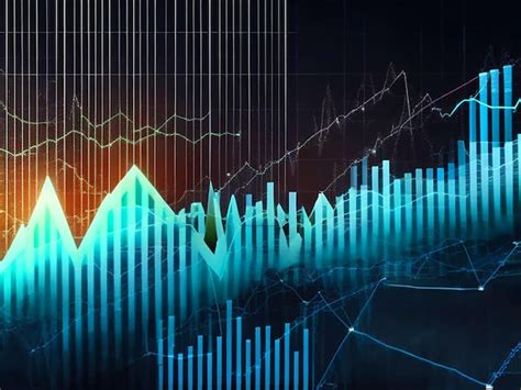 Premium Photo Abstract Growing Financial Graph Chart Motion Background