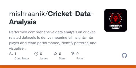 github mishraanik cricket data analysis performed comprehensive data