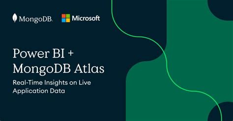 Ian Robertson On Linkedin Introducing The Certified Mongodb Atlas Connector For Power Bi Mongodb