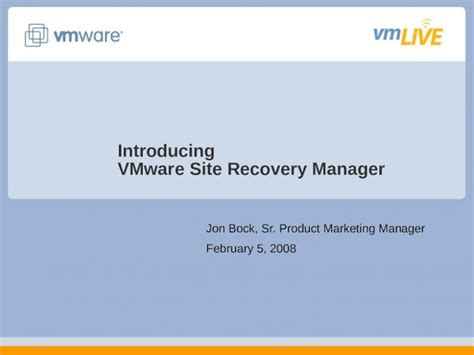 PPT Introducing VMware Site Recovery Manager DOKUMEN TIPS