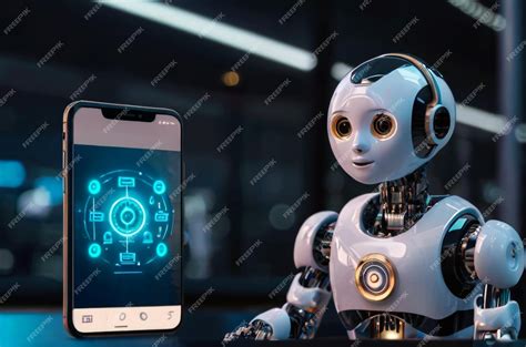 Futuristic Robot Artificial Intelligence Huminoid Ai Programming Coding Technology Development