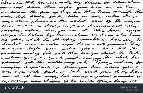 Hand Written Text Vector Photos And Images Shutterstock
