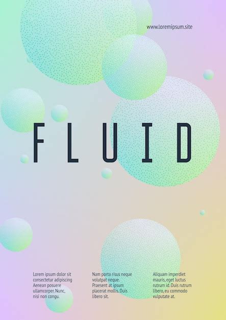 Premium Vector Holographic Cover With Radial Fluid