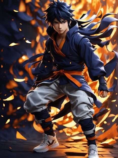 Premium Ai Image Anime Boy Wearing Ninja Clothing Premium Ai Image Anime Boy Wearing Ninja Clothing