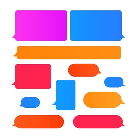 Premium Vector Message Bubbles Set