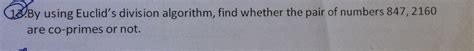 18 by using euclid s division algorithm whether the pair of numbers