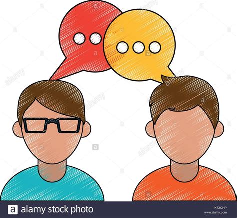 Personas Conversando Dibujo