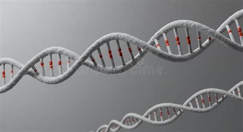 Depiction Of Complex Scientific Structure Featuring A Double Helix Formation Stock Illustration