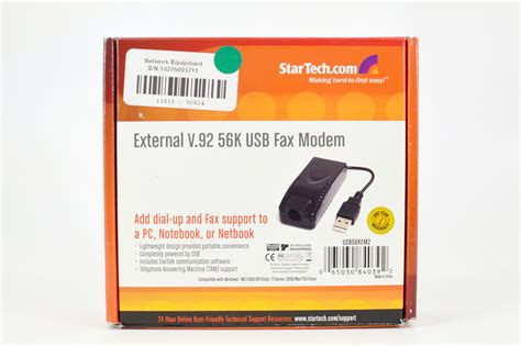StarTech External V 92 56K USB Fax Modem USB56KEM2 Resale Technologies