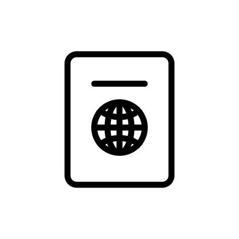 Pass Icon Vektor Isolierte Kontursymbolillustration 9928633 Vektor